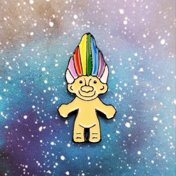 None | Jewelry | Troll Enamel Pin | Poshmark